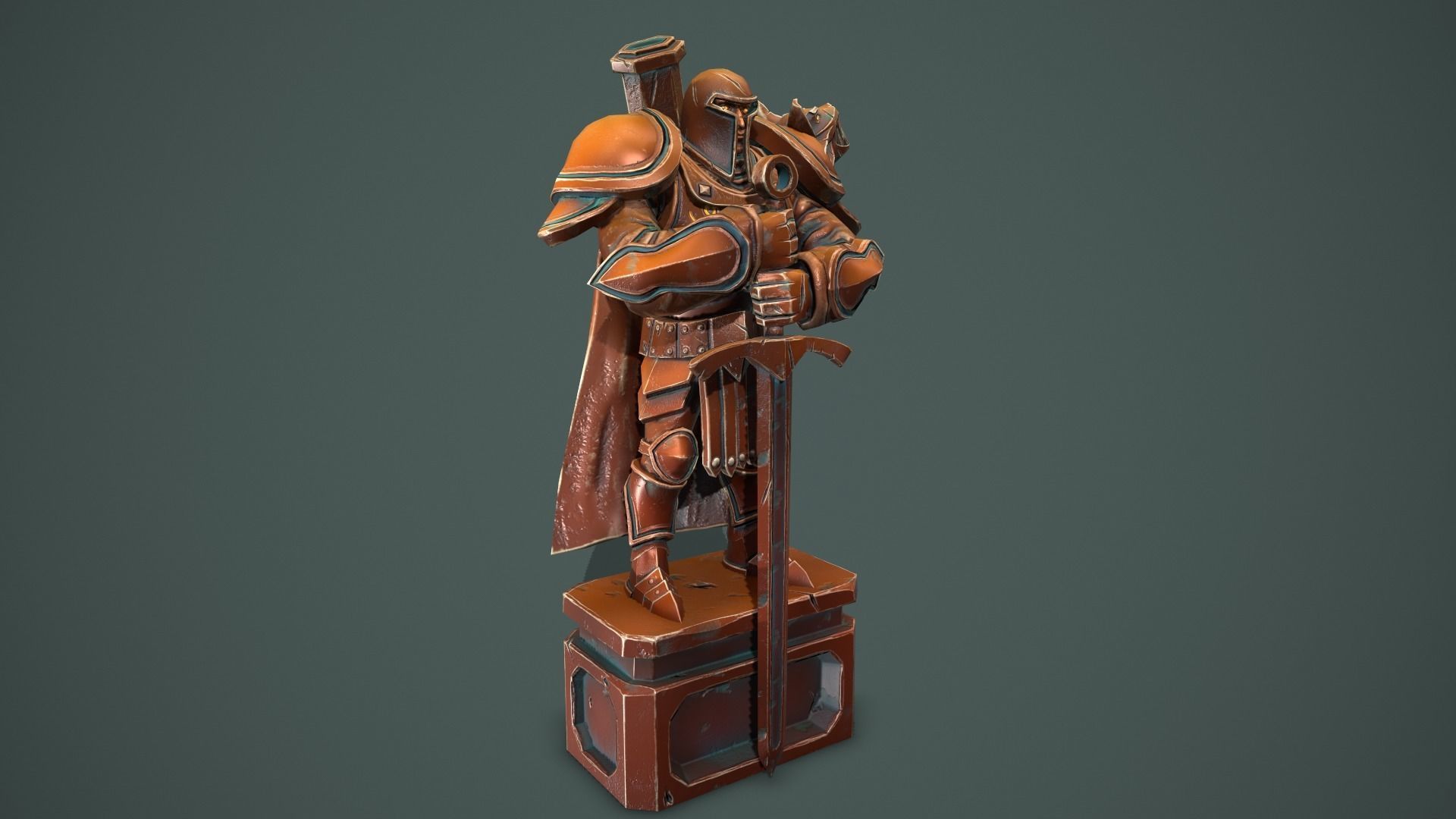 3D model Statue knight VR / AR / low-poly | CGTrader