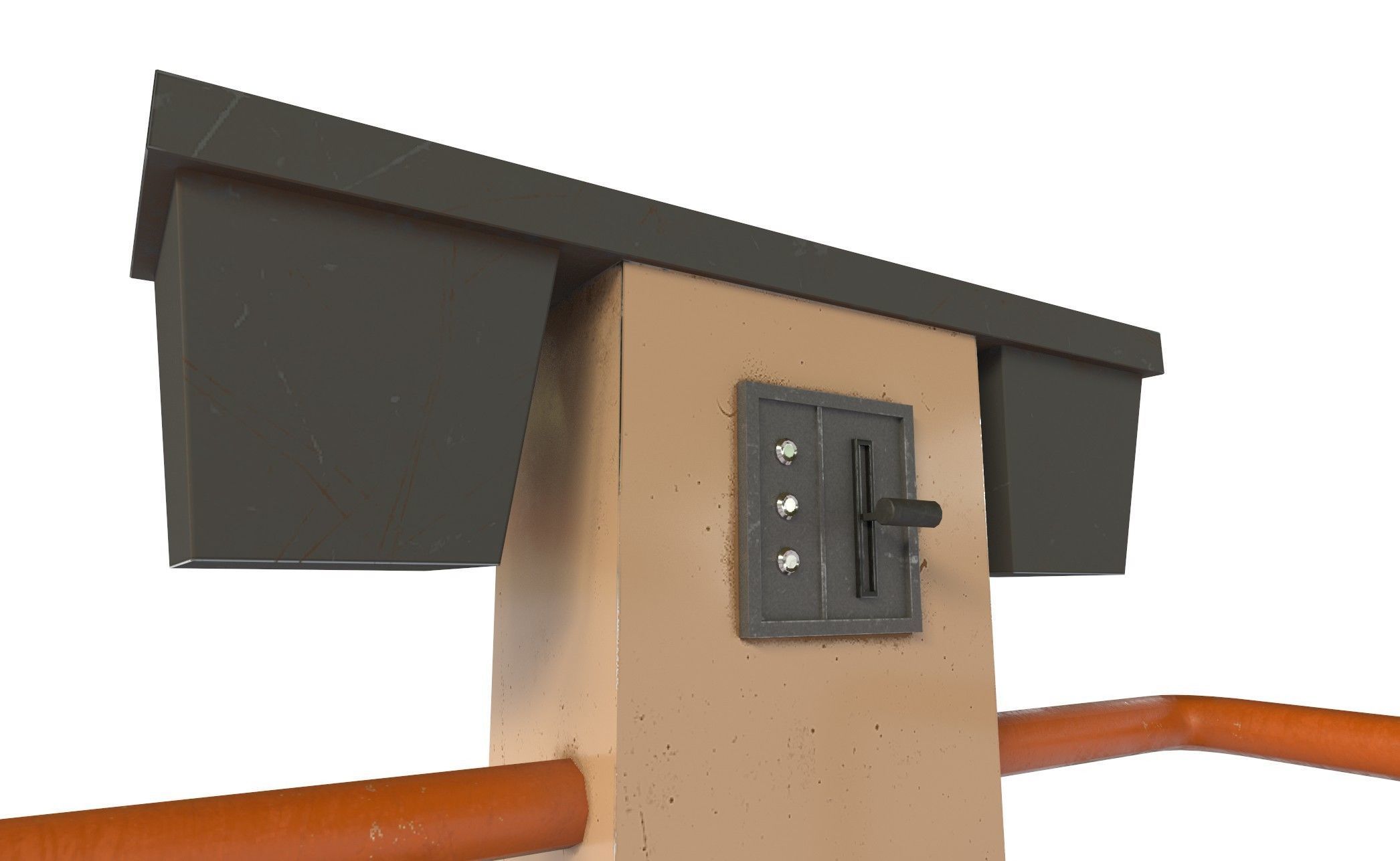 3D model Game-Ready Hydraulic Lift with 4K-PBR Texture Set VR / AR ...