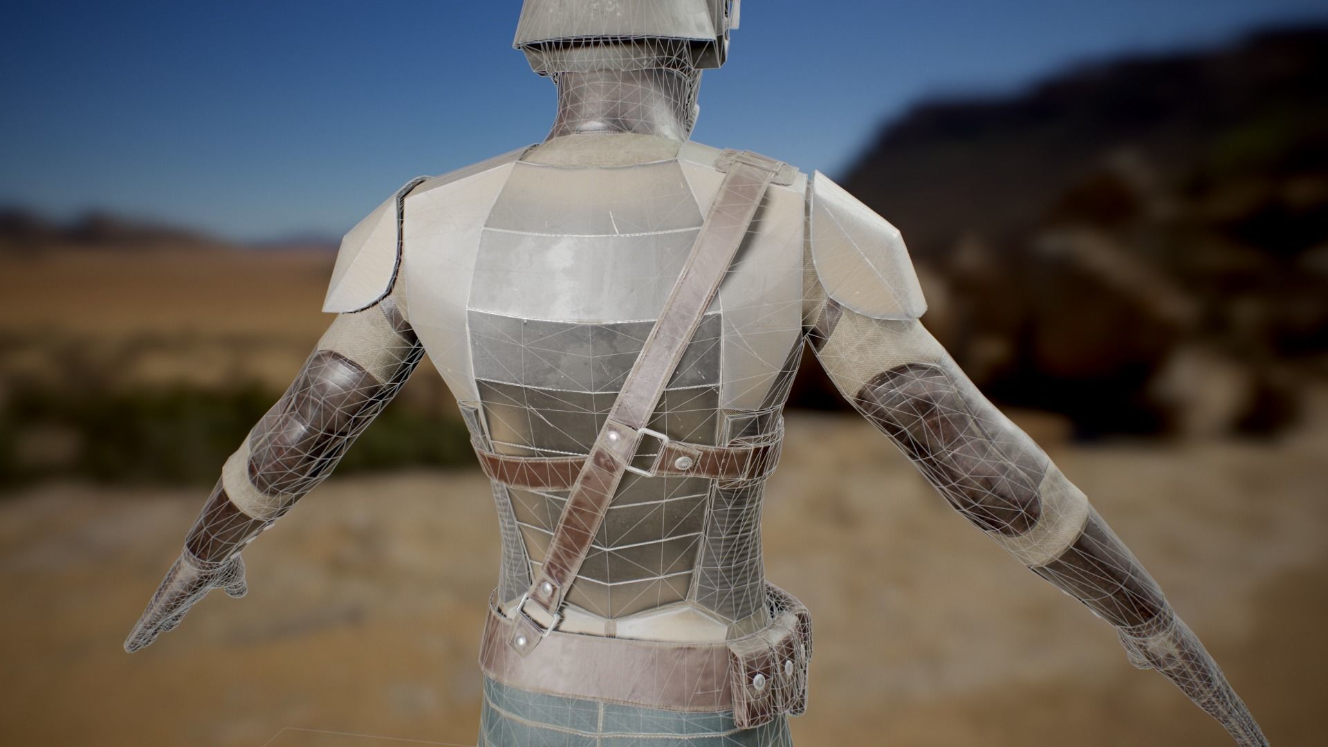 3D model Desert Ranger Armor VR / AR / low-poly | CGTrader