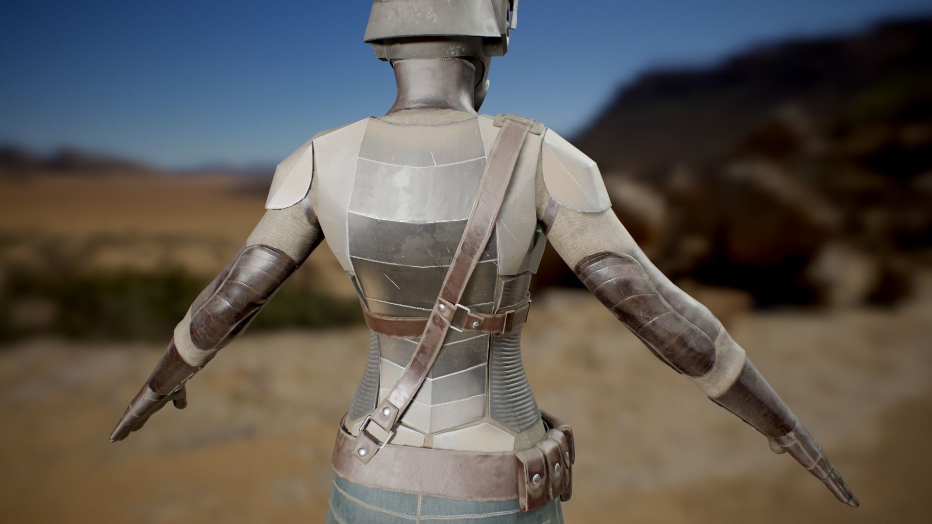 3D model Desert Ranger Armor VR / AR / low-poly | CGTrader