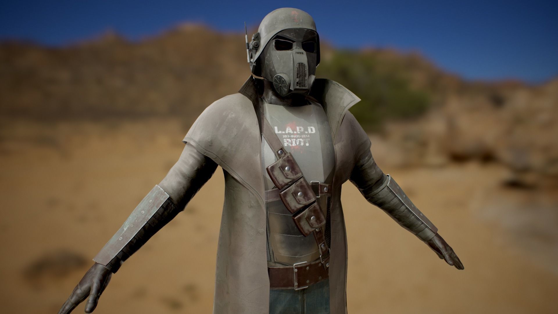 3D model Desert Ranger Armor VR / AR / low-poly | CGTrader