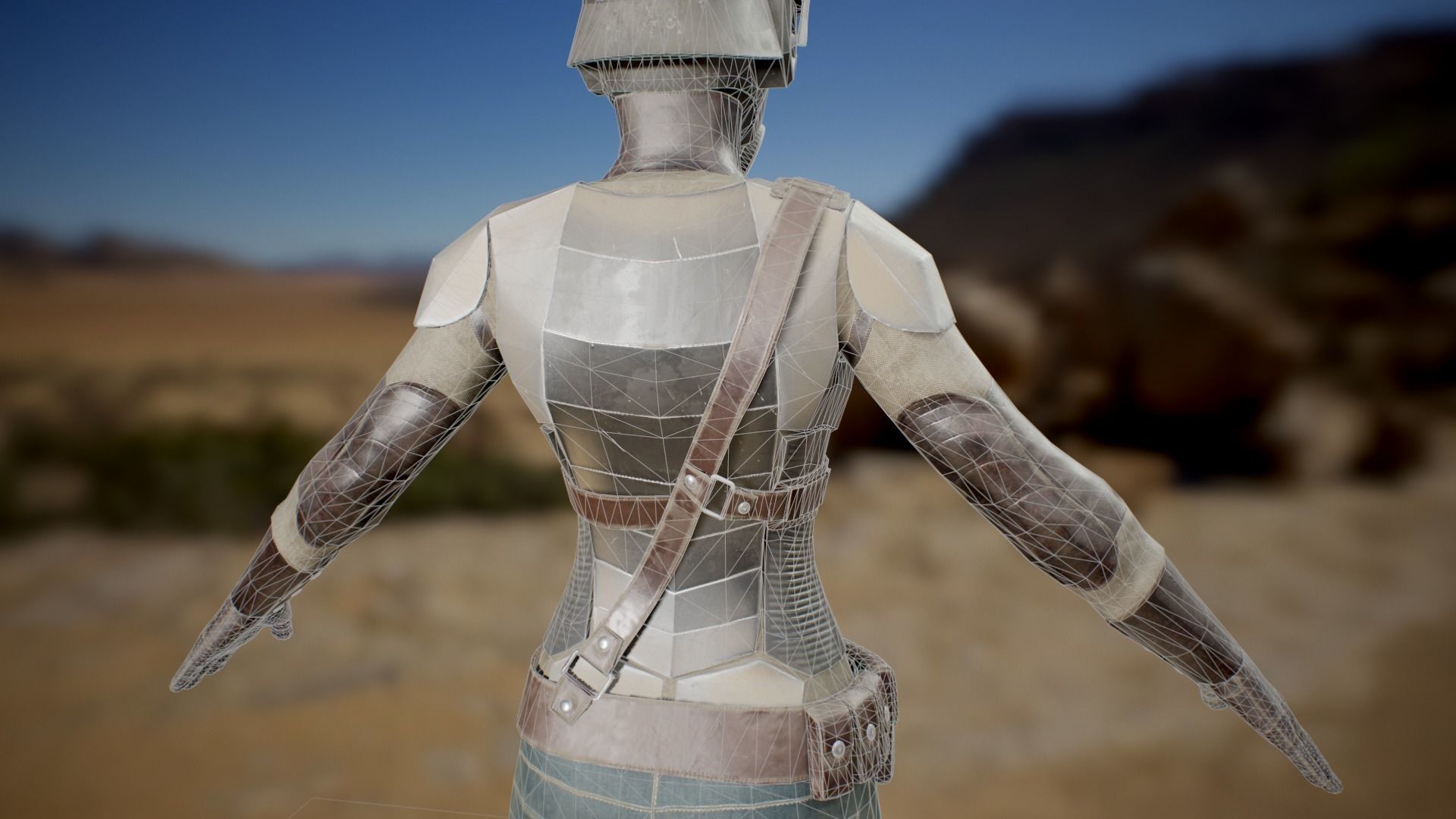 3D model Desert Ranger Armor VR / AR / low-poly | CGTrader