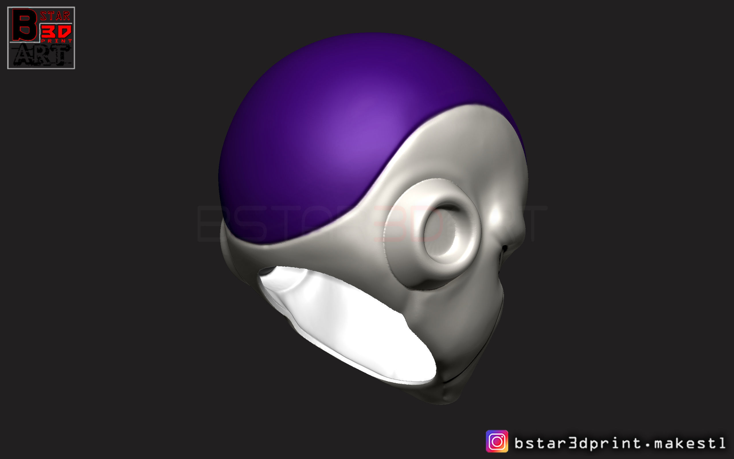 Frieza Head - frieza Mask - Helmet Dragon ball cosplay 3D model 3D ...