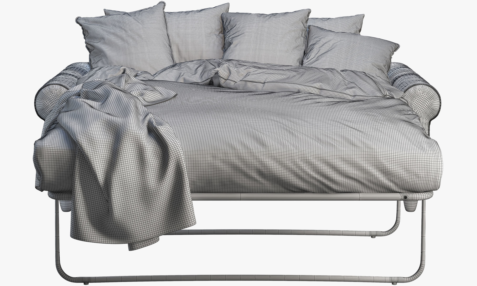 Fixhult sofa-bed 3D model | CGTrader