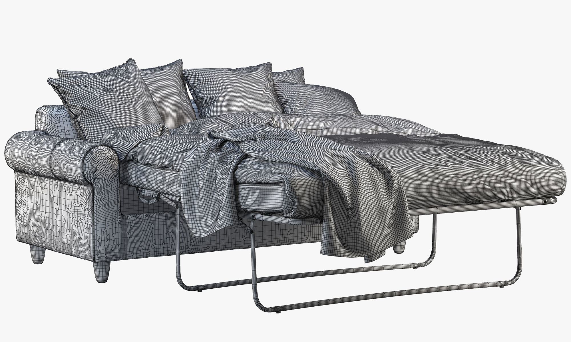 Fixhult sofa-bed 3D model | CGTrader