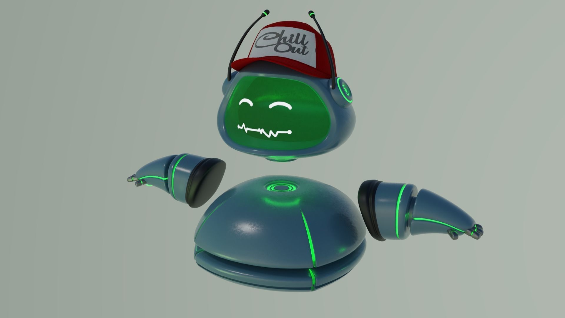 Assistant Droid 3D model | CGTrader