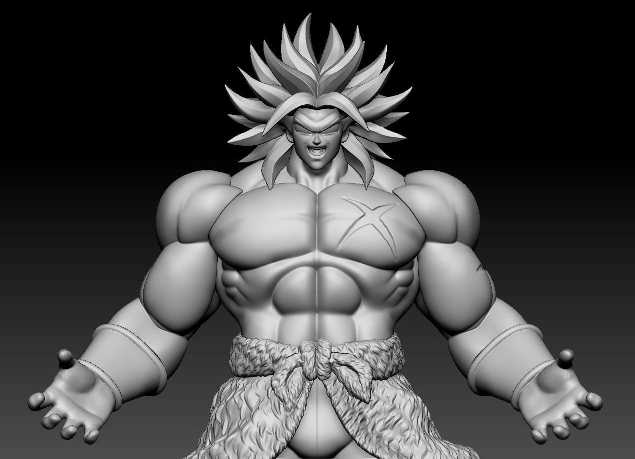 Broly printable model 3D model 3D printable | CGTrader