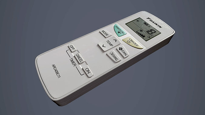 Daikin Air Conditioning Remote 3D model | CGTrader