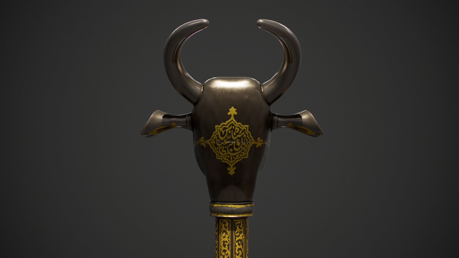 3D model Ox-Headed Iranian Mace VR / AR / low-poly | CGTrader