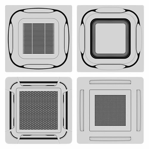 Cassette Air Conditioners 3D model | CGTrader