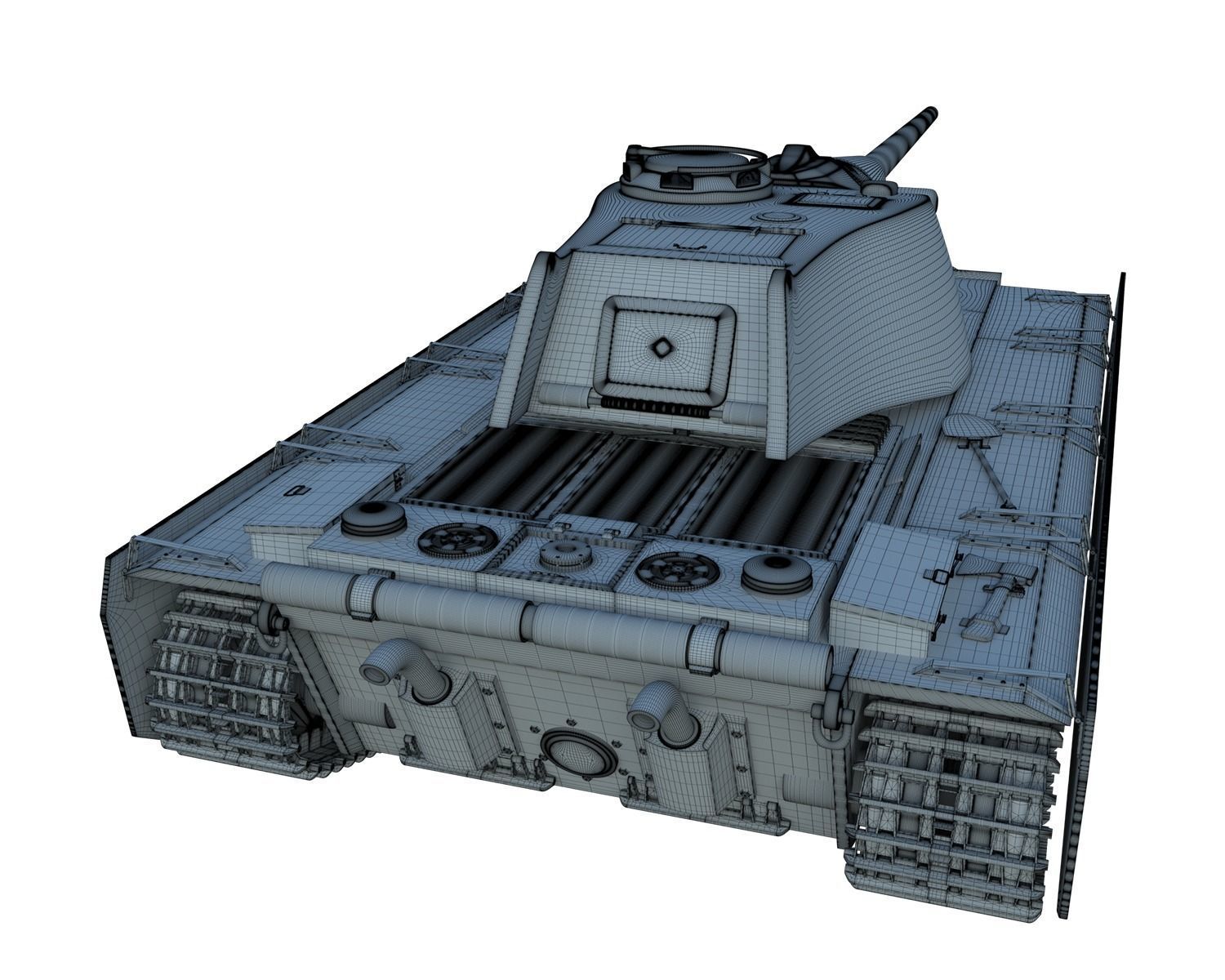 3D model German tank E79 Panther-III VR / AR / low-poly | CGTrader