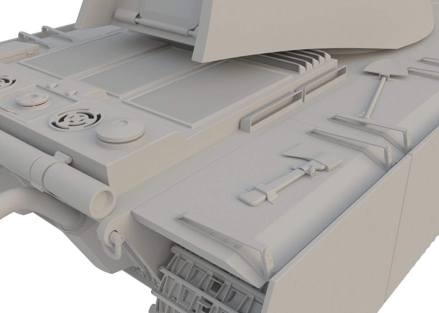 3D model German tank E79 Panther-III VR / AR / low-poly | CGTrader