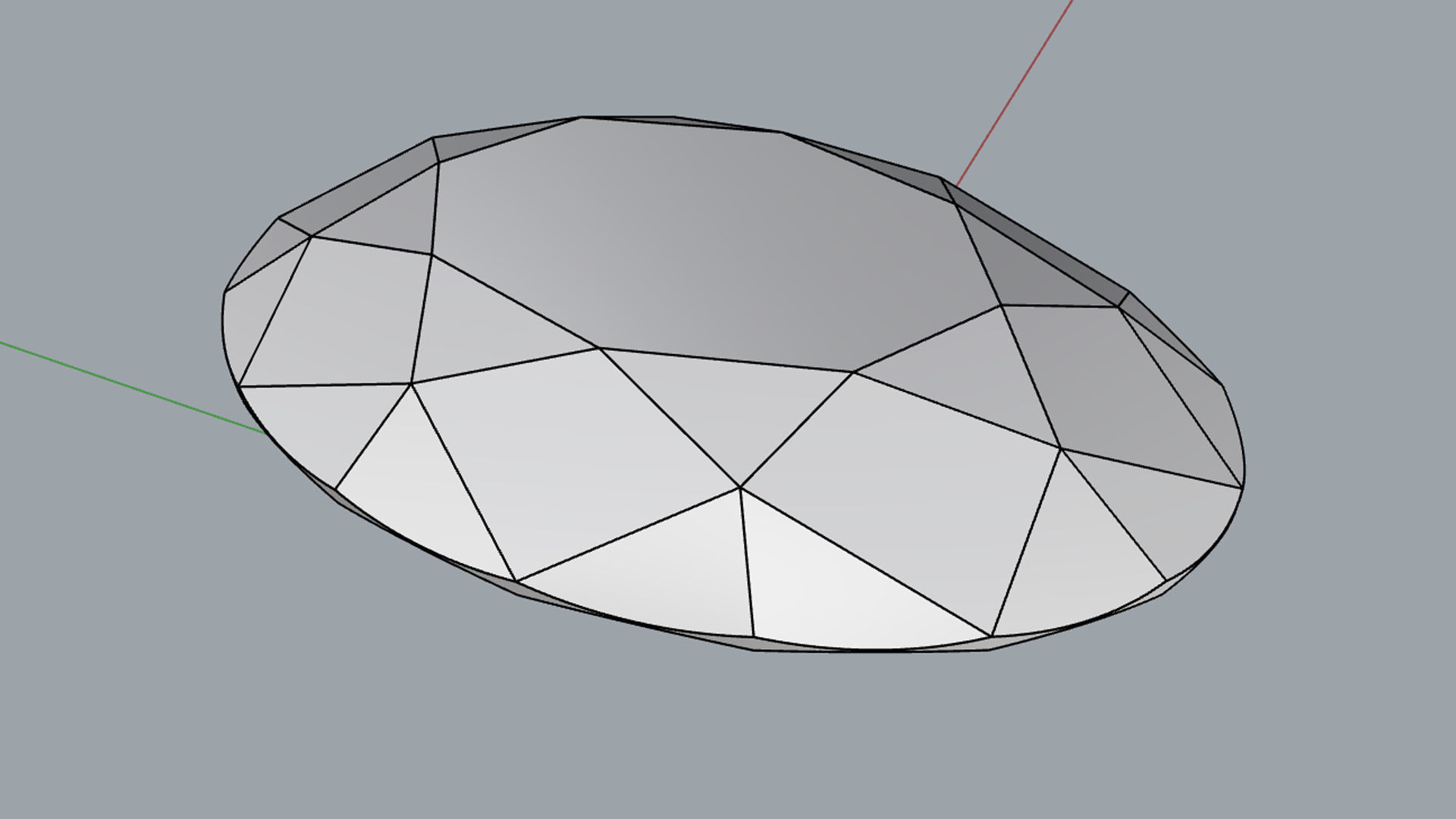 Diamond Oval 3D model | CGTrader