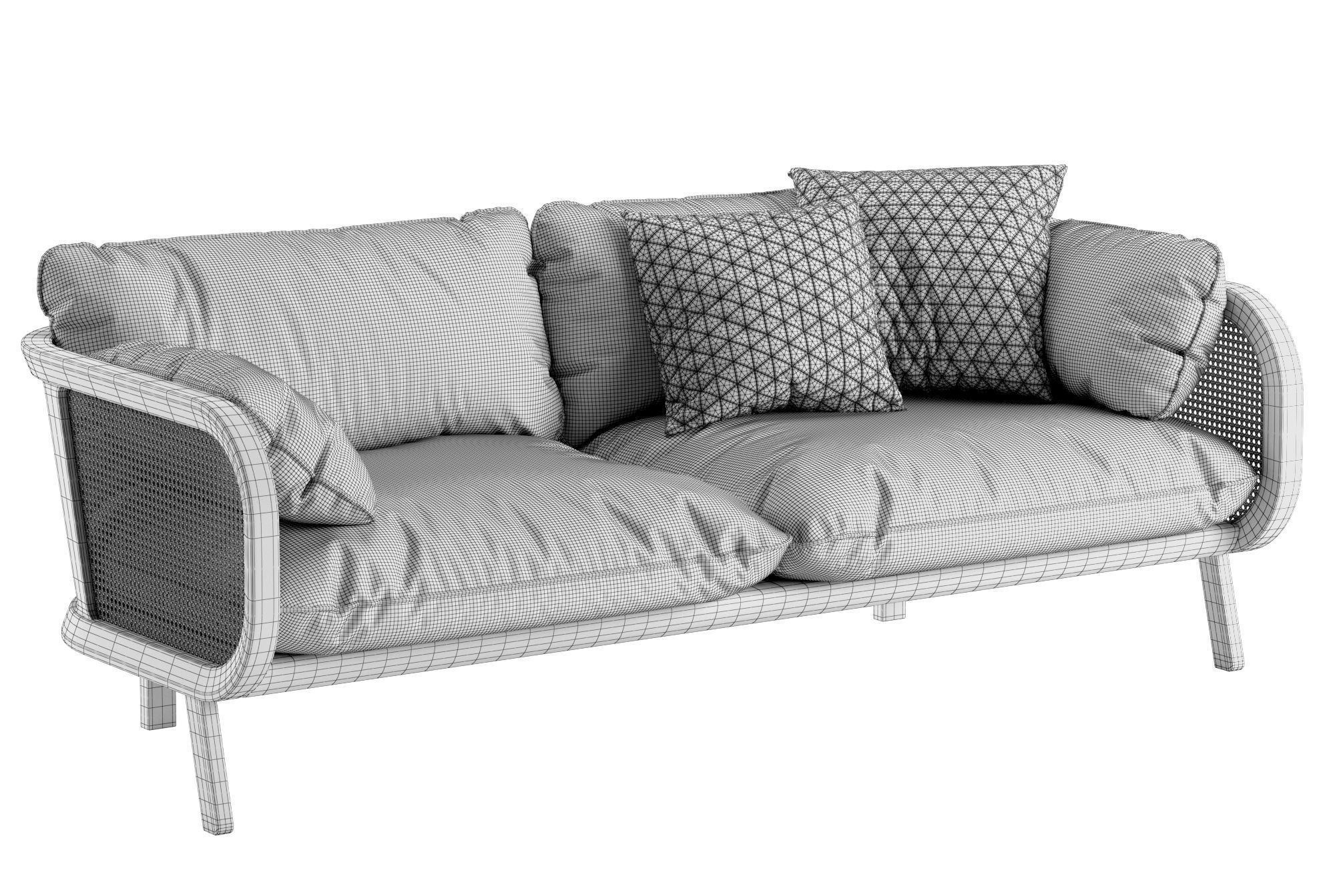 Buzzi Cane sofa 3D model | CGTrader