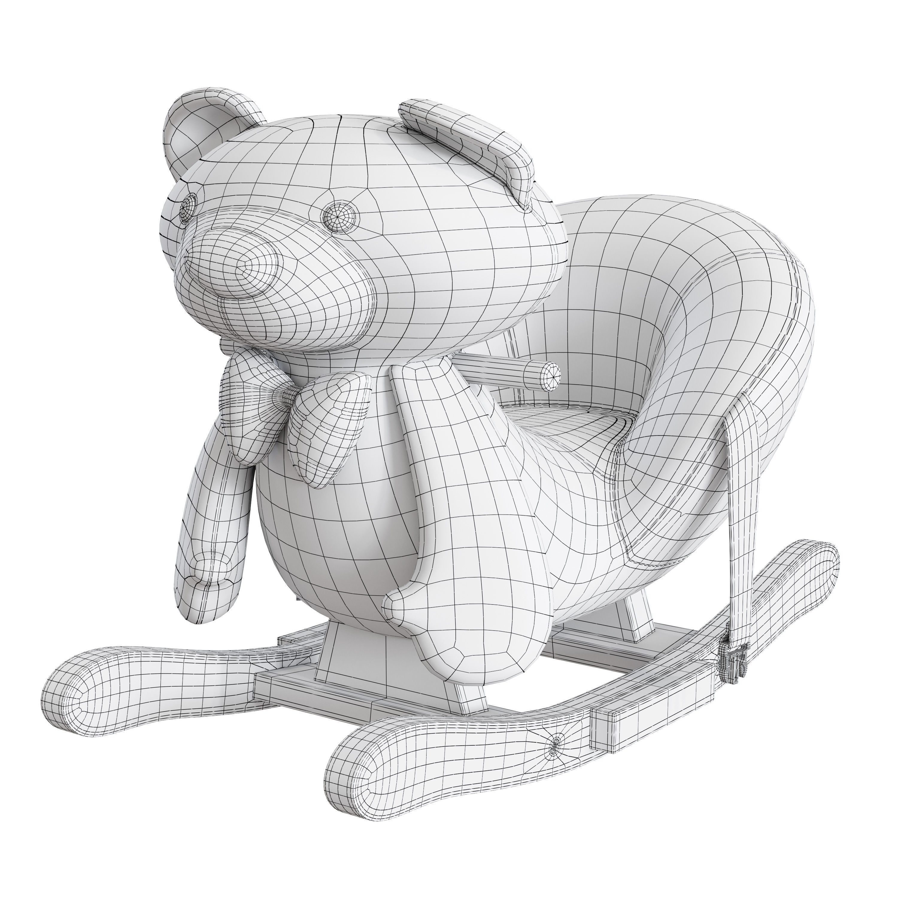 Bear Rocking Chair 3D model | CGTrader