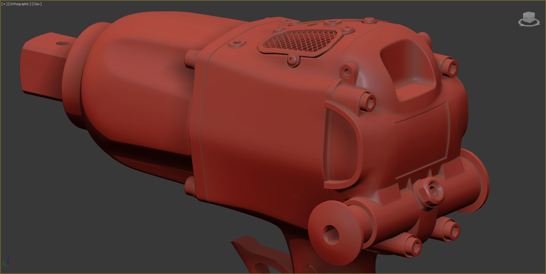 Wheel Gun Paoli Hurricane 3D model | CGTrader