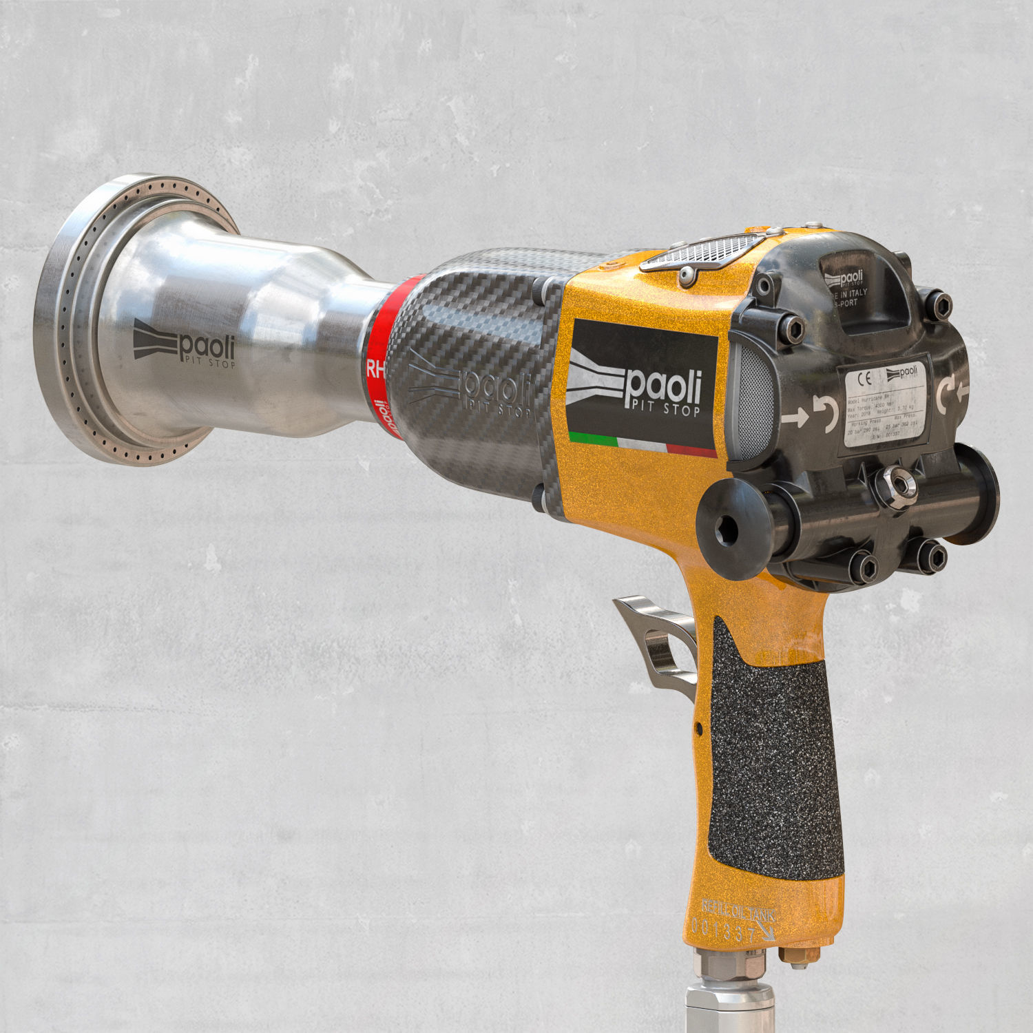 Wheel Gun Paoli Hurricane 3D model | CGTrader