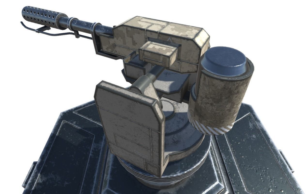 3D model Modern Unmanned Turrets v2 VR / AR / low-poly | CGTrader