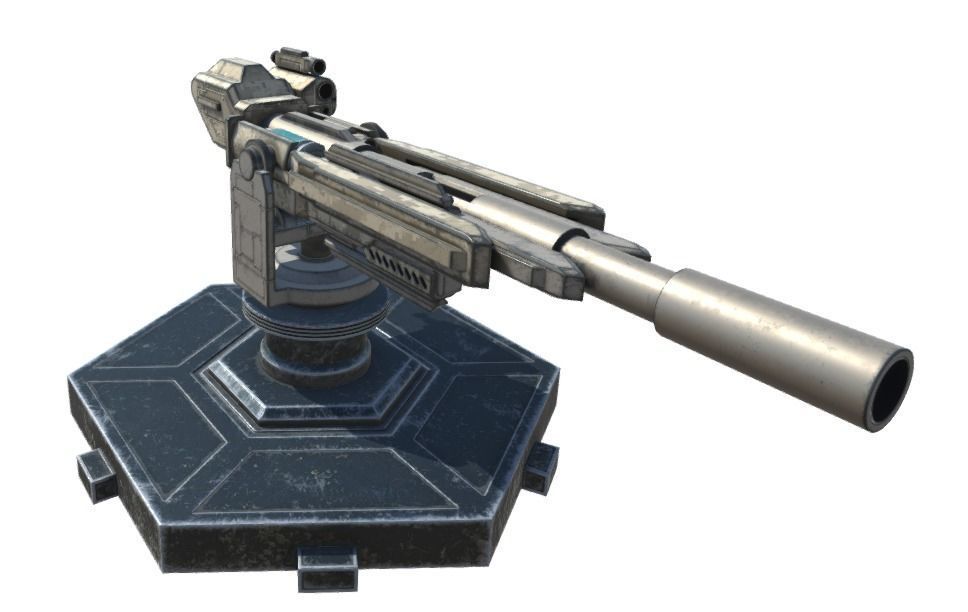 3D model Modern Unmanned Turrets v2 VR / AR / low-poly | CGTrader