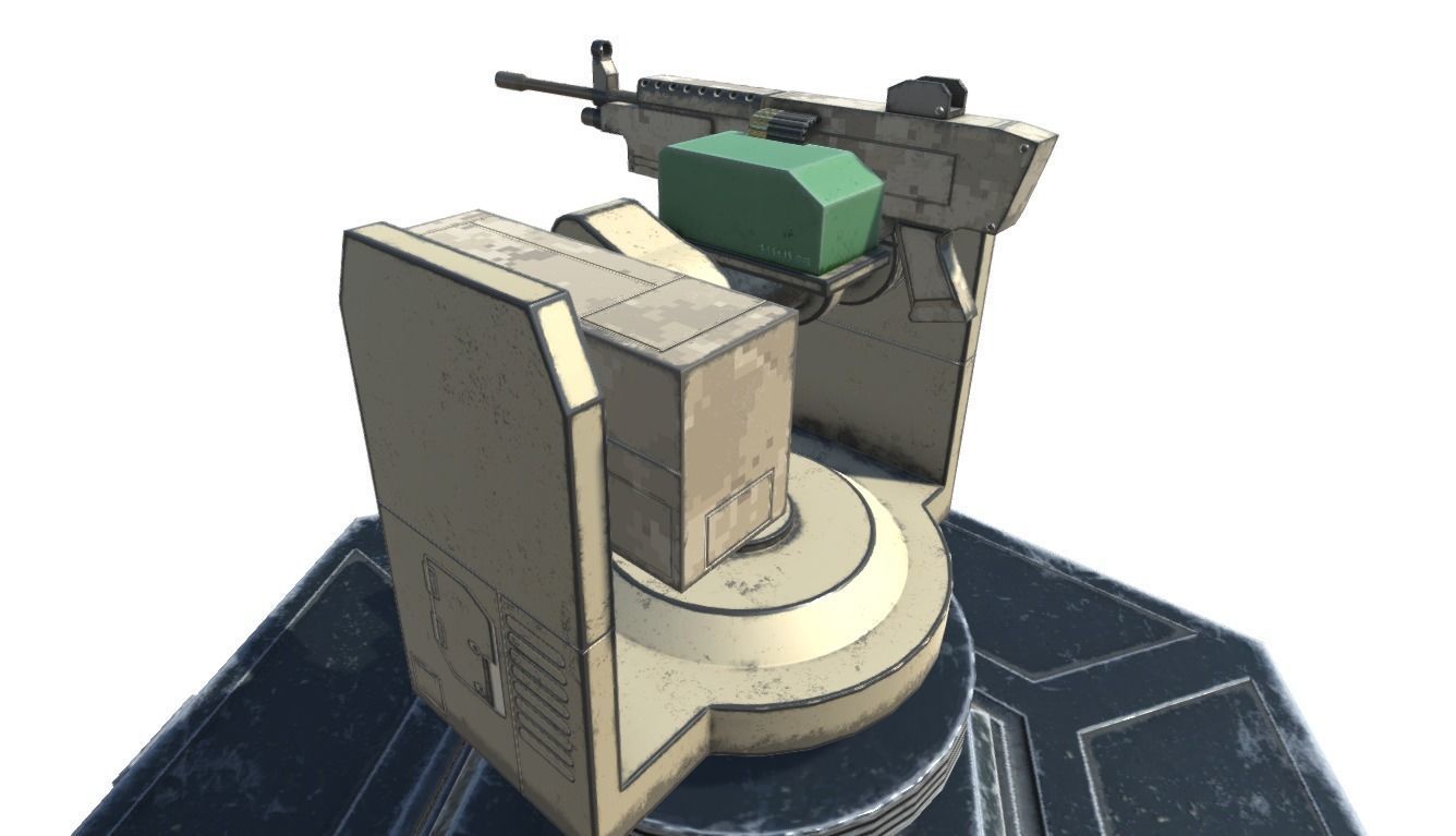 3D model Modern Unmanned Turrets v2 VR / AR / low-poly | CGTrader