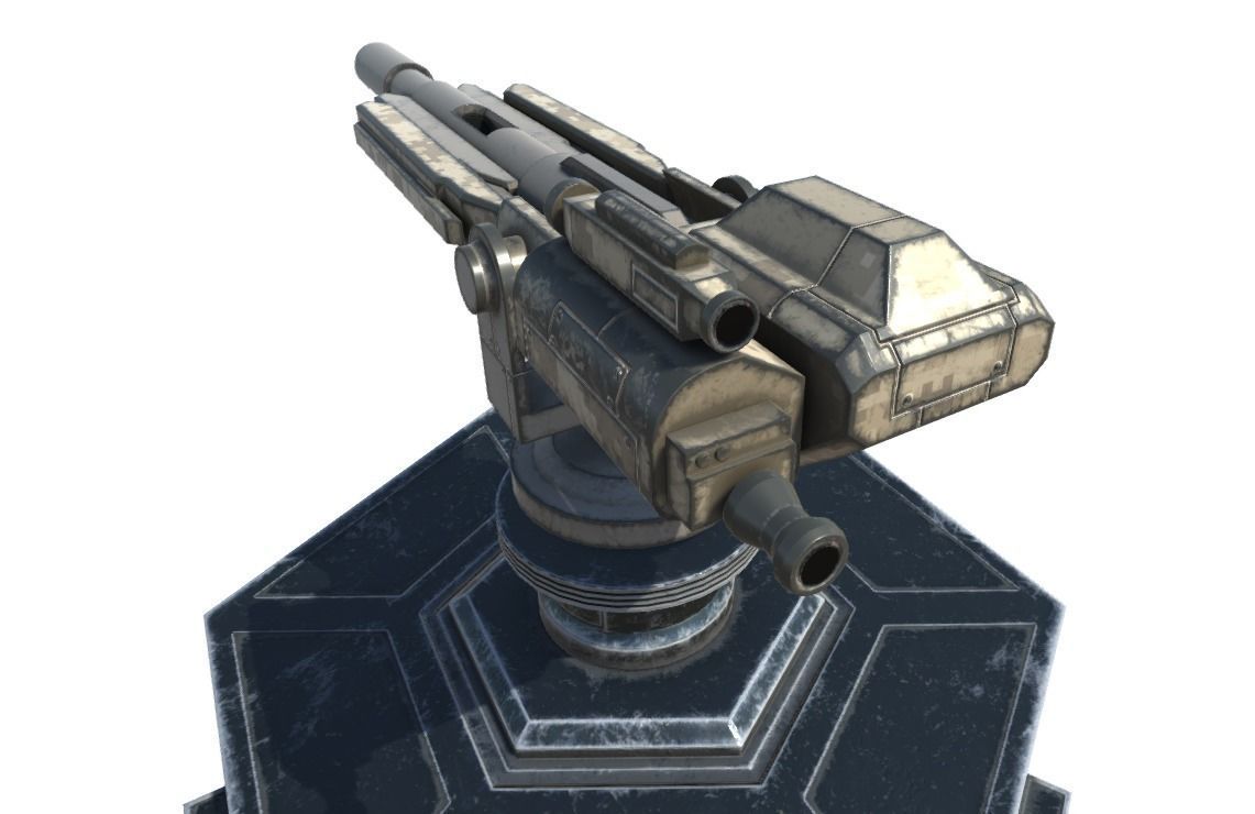 3D model Modern Unmanned Turrets v2 VR / AR / low-poly | CGTrader