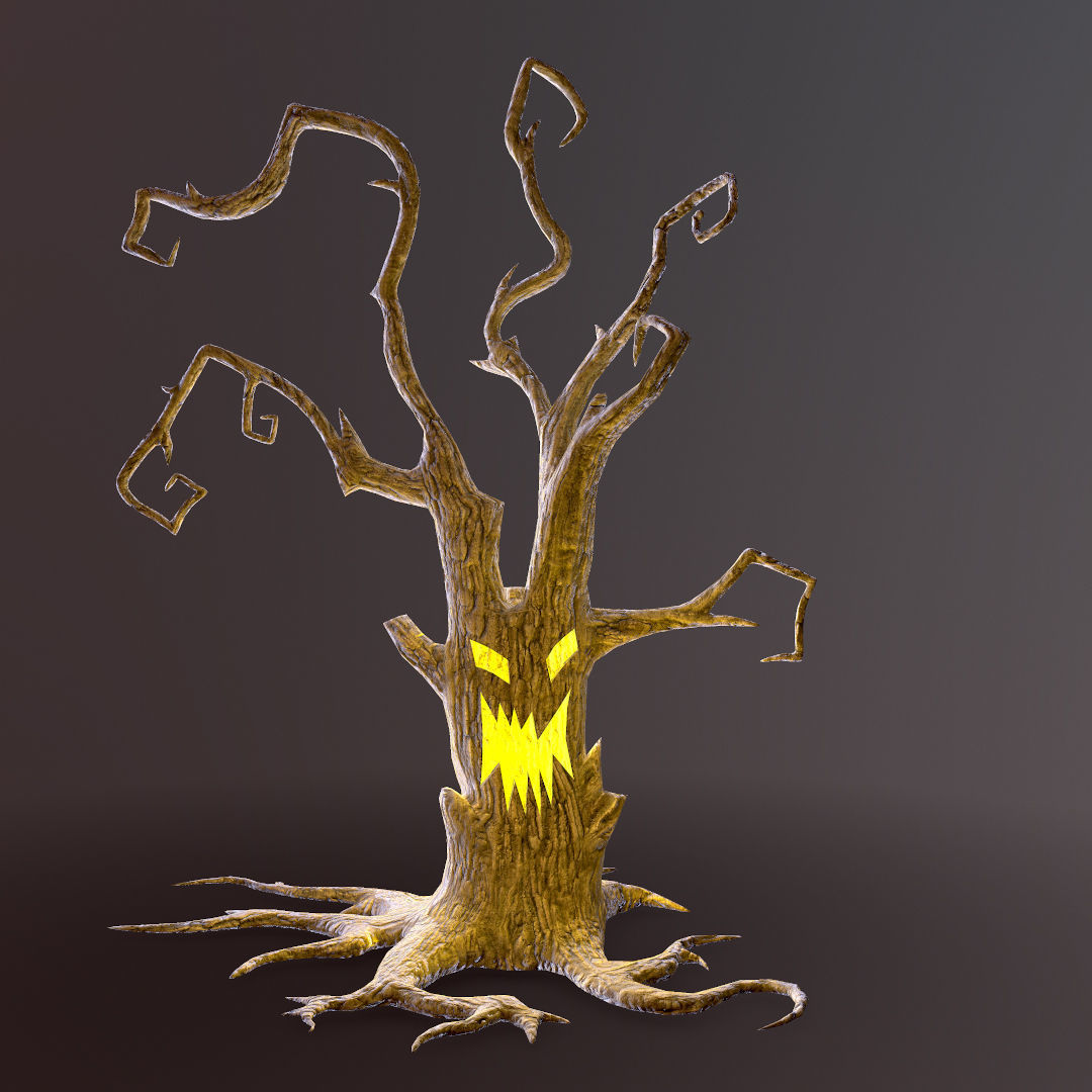 3D model Scary tree VR / AR / low-poly | CGTrader