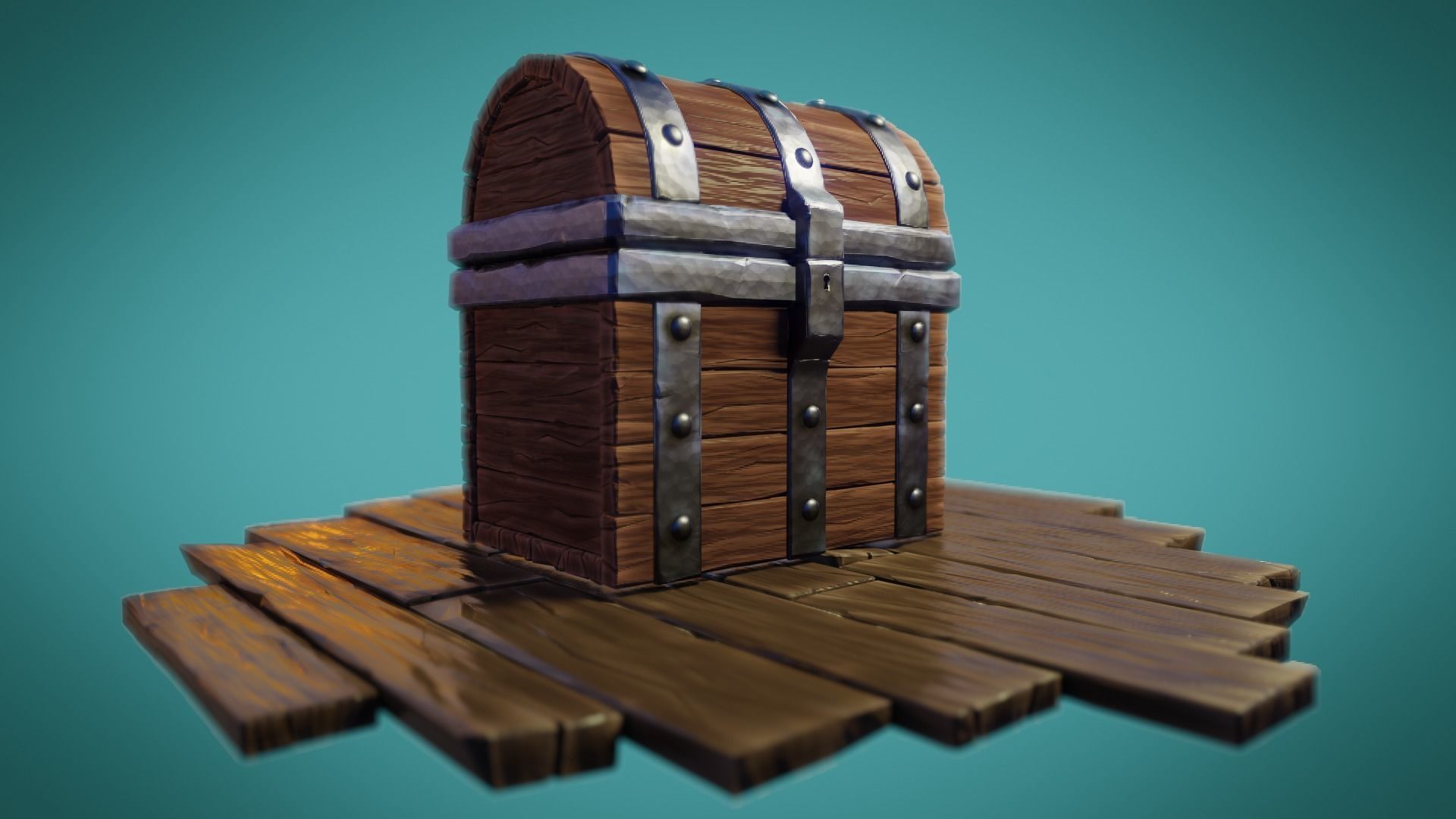 3D model Treasure Chest Sword asset VR / AR / low-poly | CGTrader