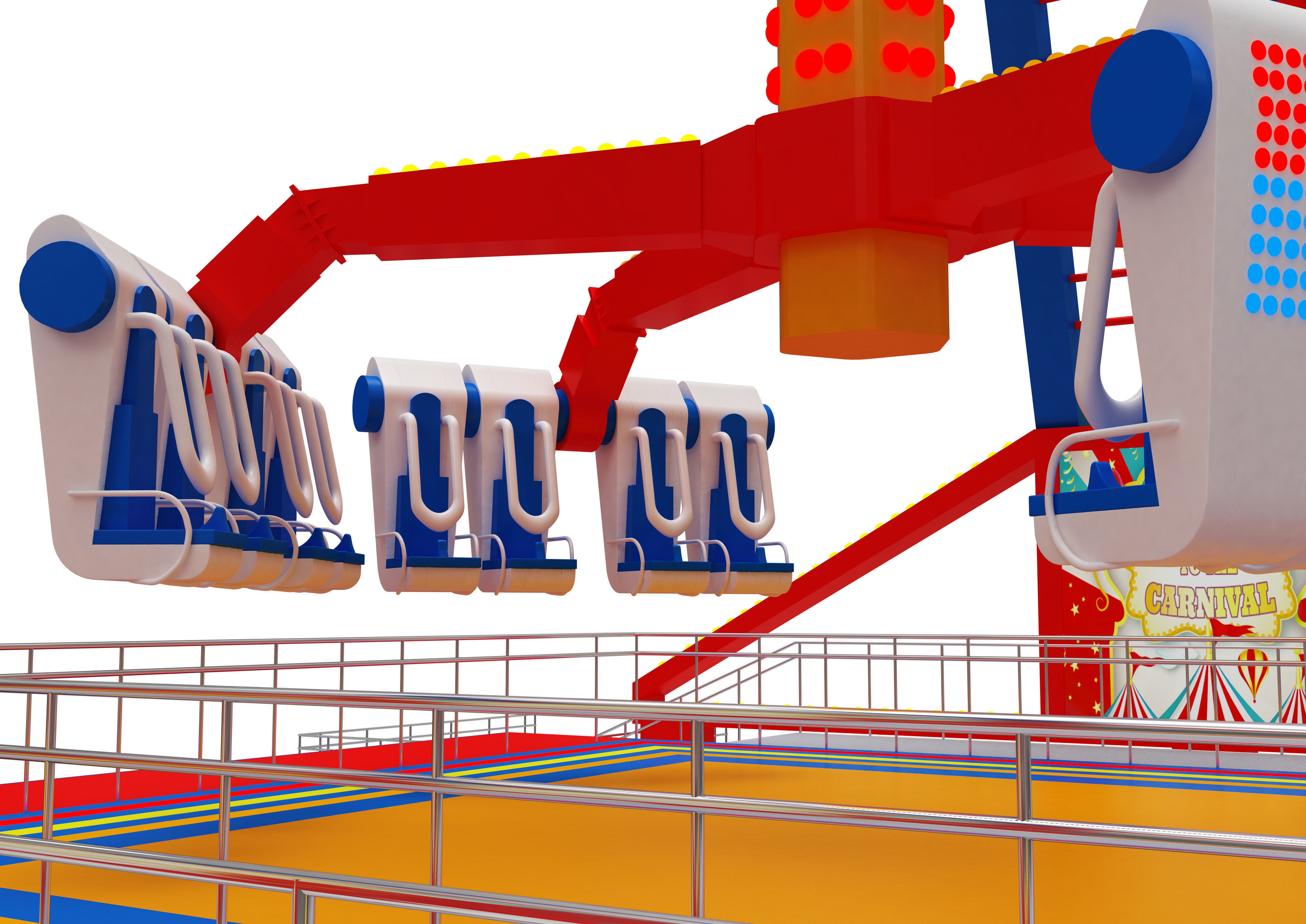 Funfair Crazy Vertical Rider 3D model | CGTrader