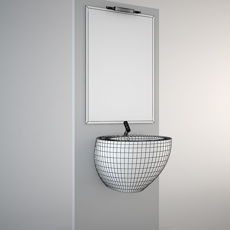 Wall hung Egg Pod wash-basin 3D model | CGTrader