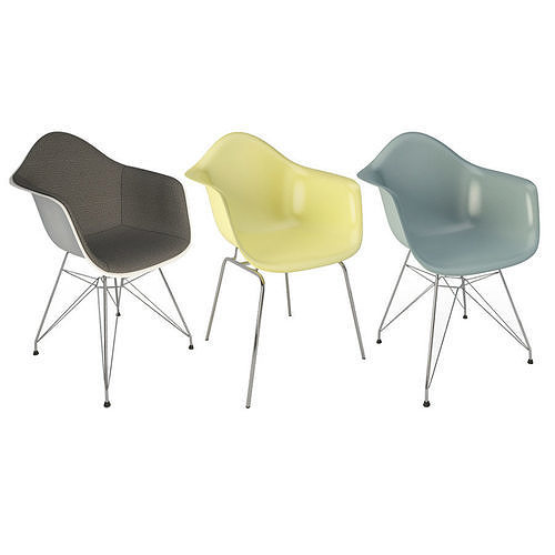 Eames DAR DAX Armchairs Vitra 3D model | CGTrader