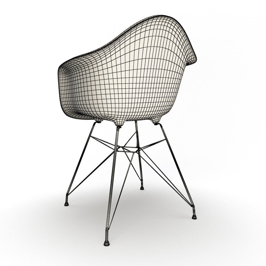Eames DAR DAX Armchairs Vitra 3D model | CGTrader
