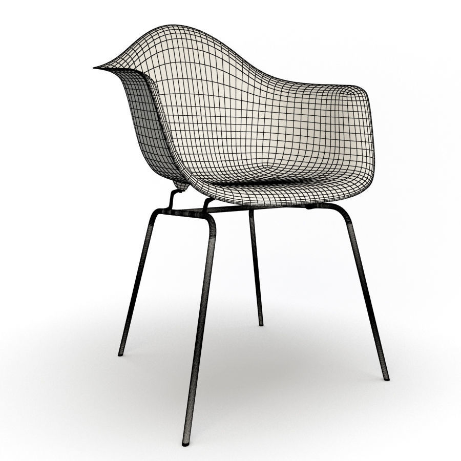 Eames DAR DAX Armchairs Vitra 3D model | CGTrader