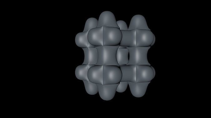 Hashtag cube free 3D model 3D printable | CGTrader