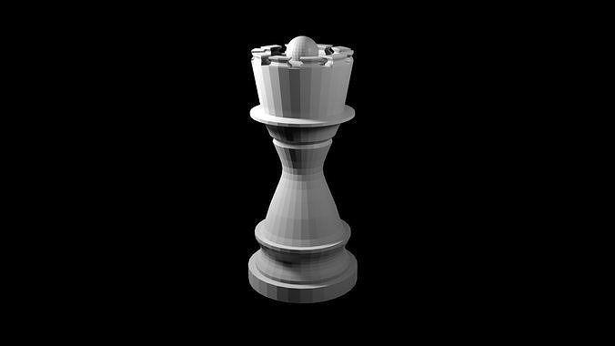 Chess Queen free 3D model | CGTrader