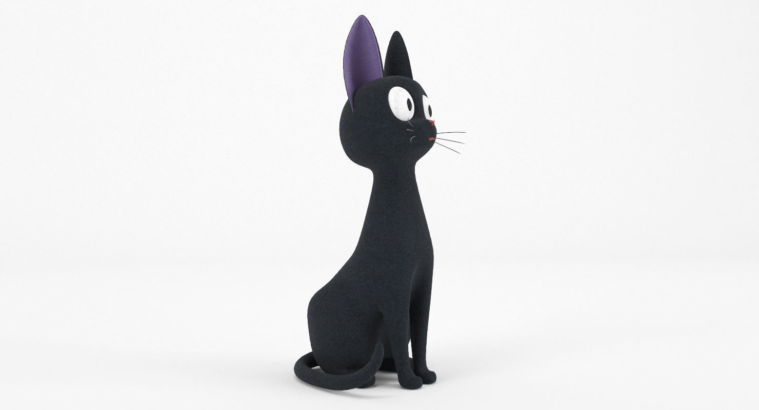 3D model Jiji Black Cat Toy VR / AR / low-poly | CGTrader