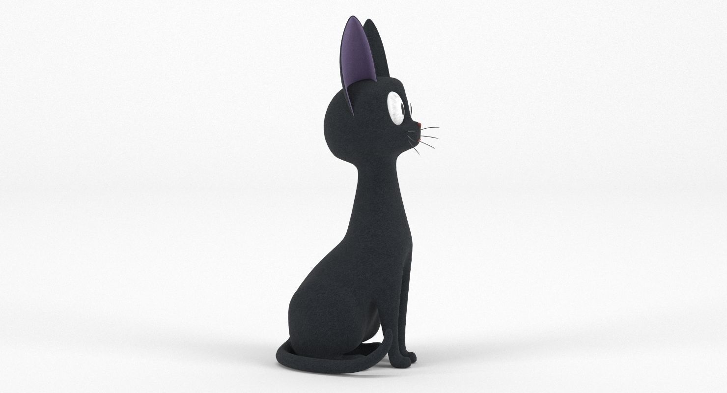 3D model Jiji Black Cat Toy VR / AR / low-poly | CGTrader