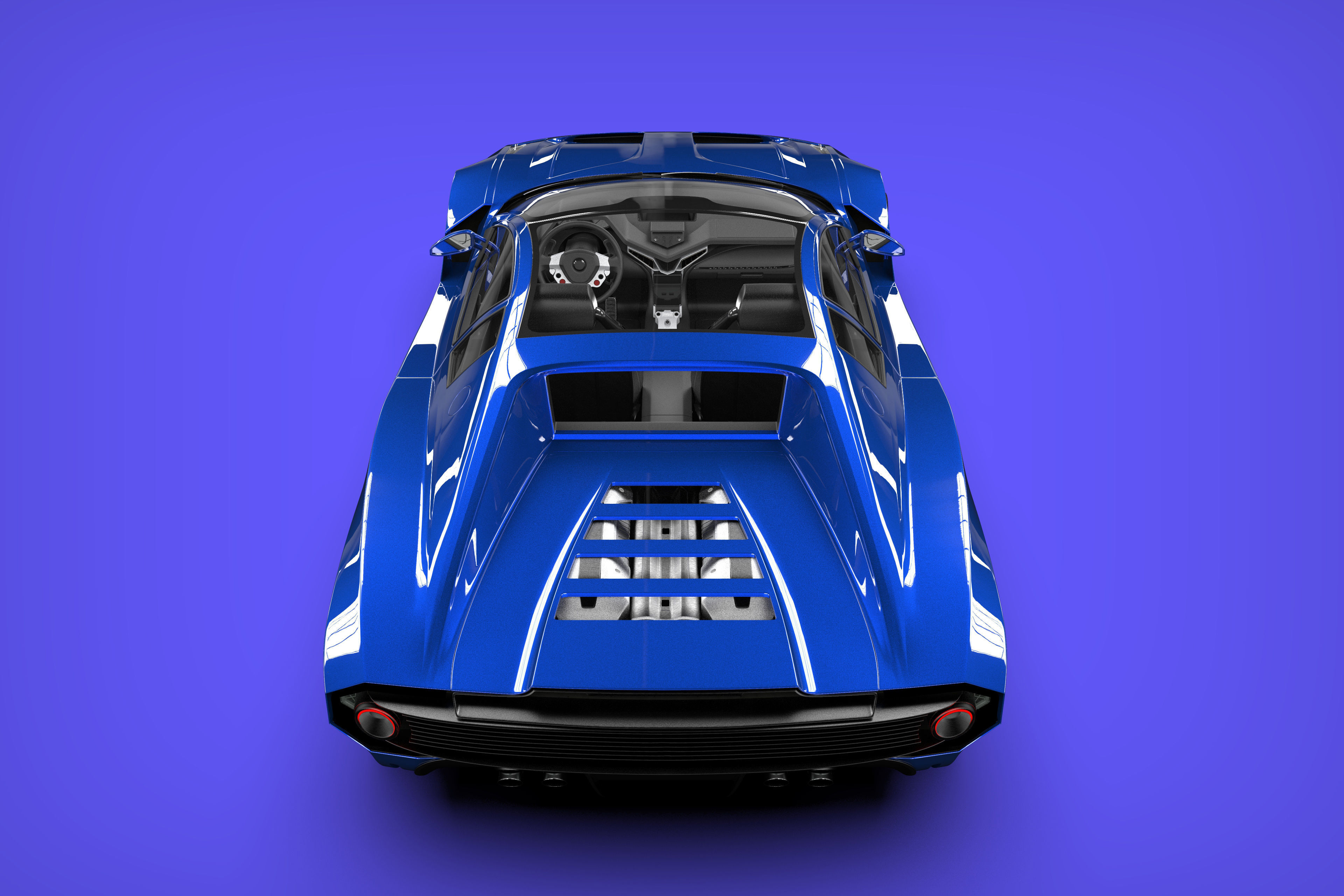 3D model Concept car - Design concept VR / AR / low-poly | CGTrader