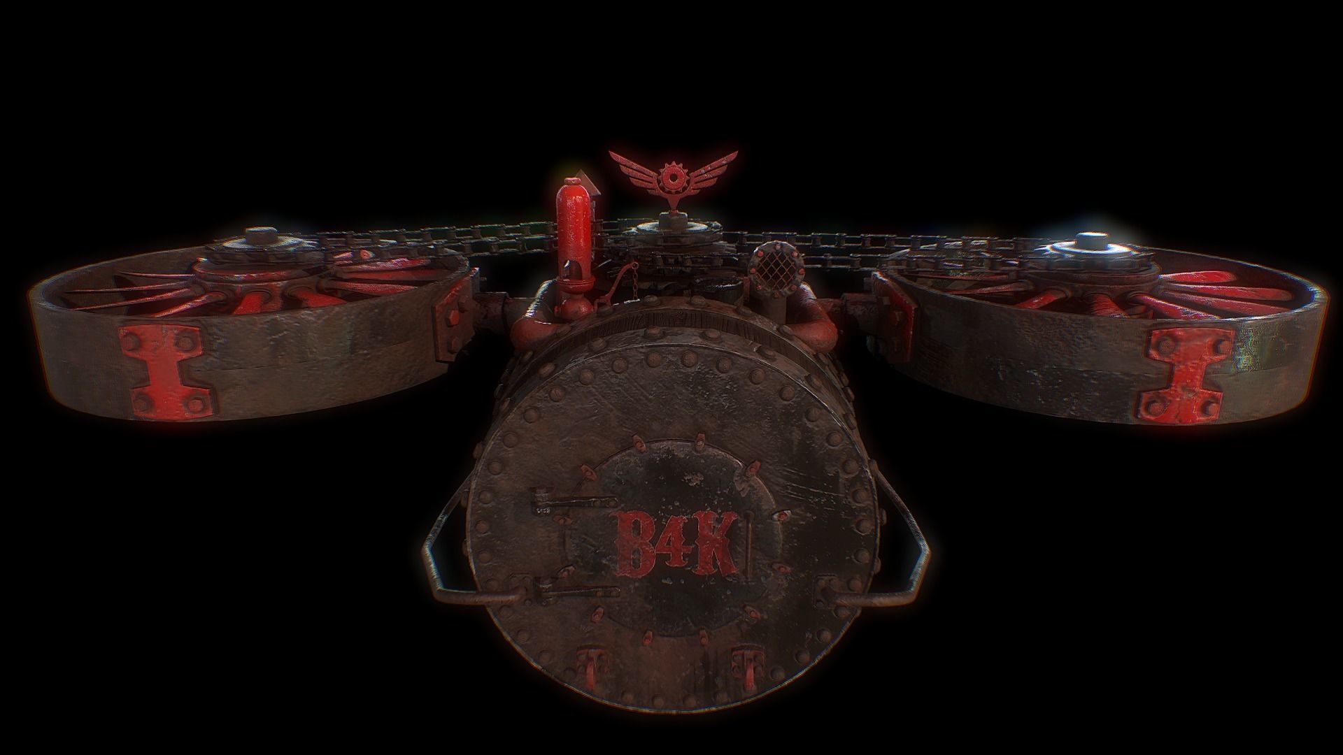 3D model Old Barrel Drone VR / AR / low-poly | CGTrader