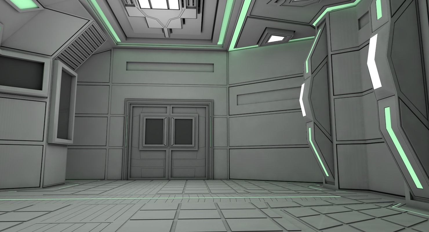 Sci Fi Room 3D model | CGTrader