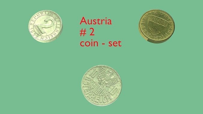 Austria - coin -set model - 2 3D model | CGTrader