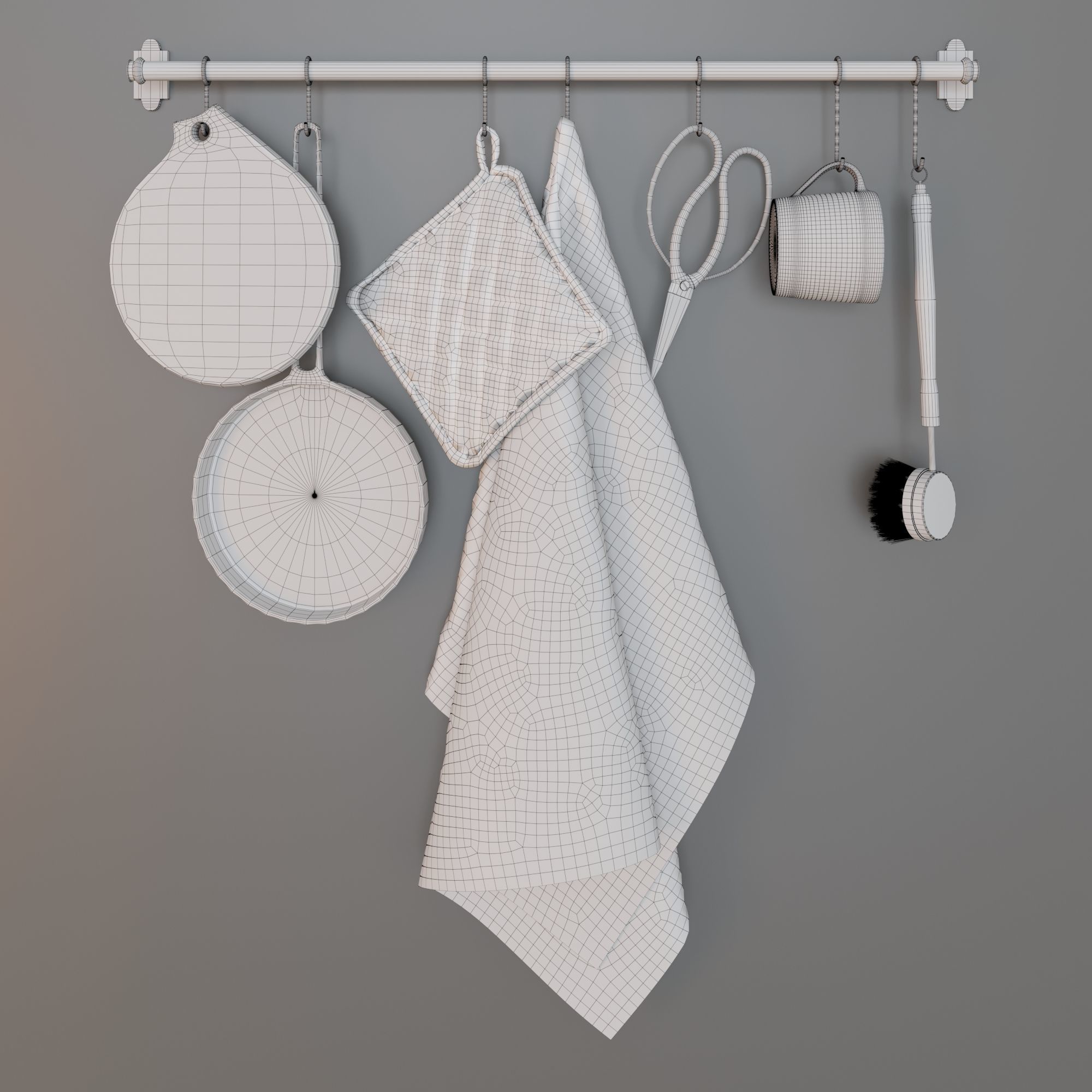 Kitchen set 3 3D model | CGTrader