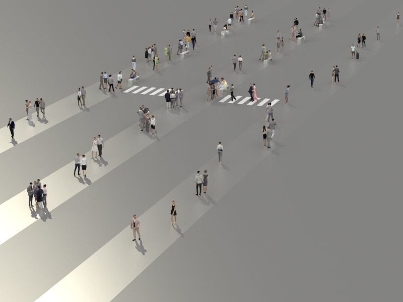 3D model 3D PEOPLE CROWDS- ULTIMATE SPEED SOLUTION - PAVEMENT ...