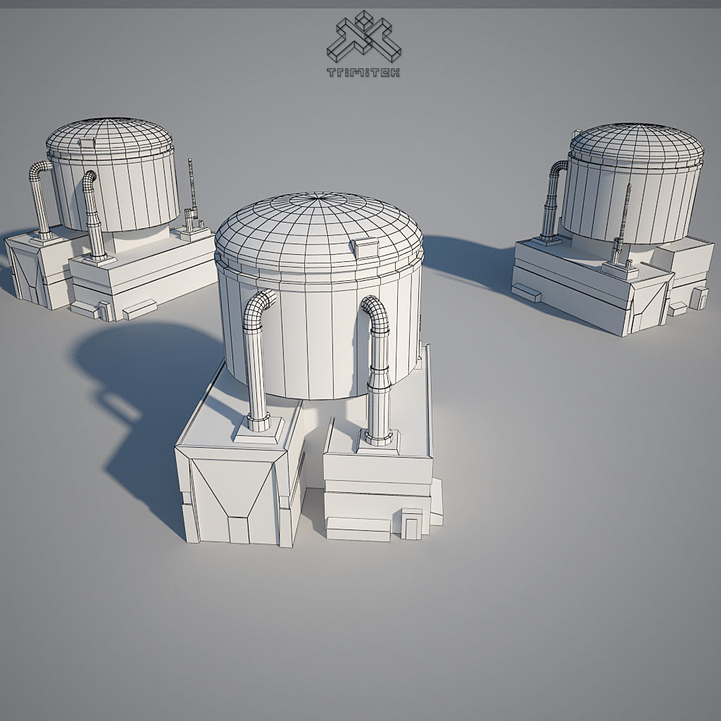 Low Poly Modern Building Set 02 3D Model Collection | CGTrader