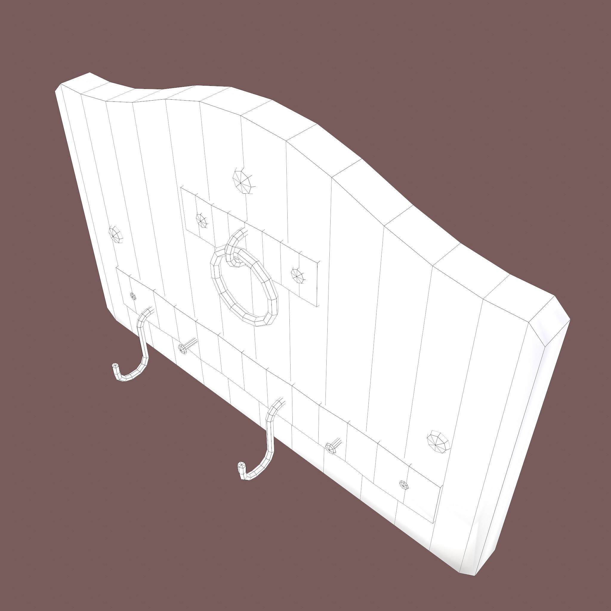 3D model Wall Rack VR / AR / low-poly | CGTrader