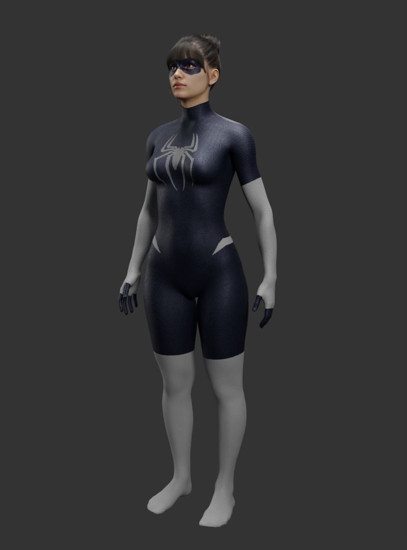 Spider-Girl 3D Model Blender 3D model | CGTrader