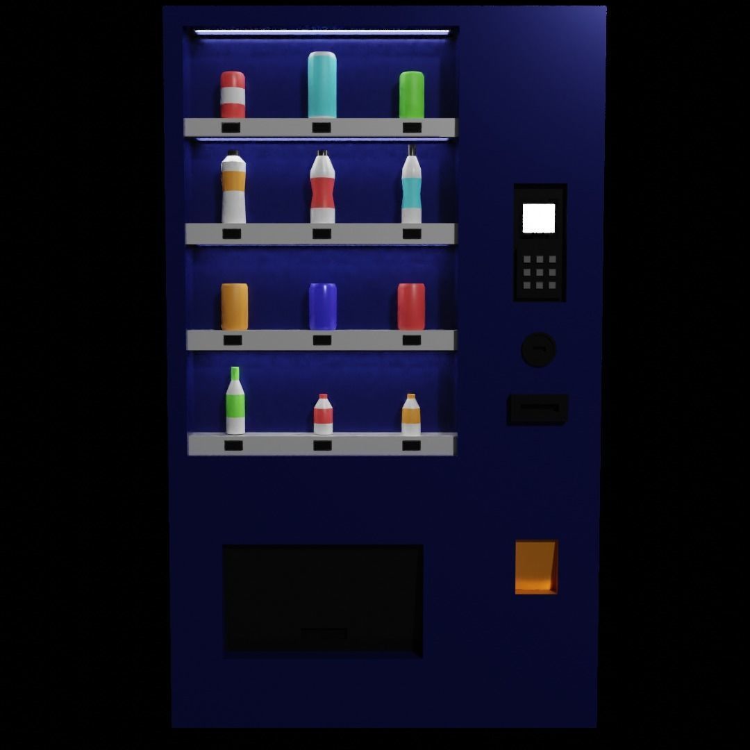 3D model Low Poly Vending Machine VR / AR / low-poly | CGTrader
