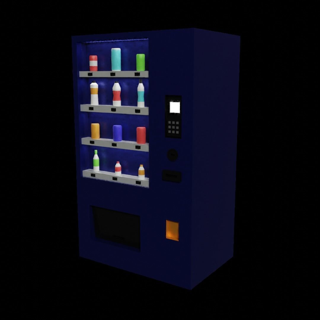 3D model Low Poly Vending Machine VR / AR / low-poly | CGTrader