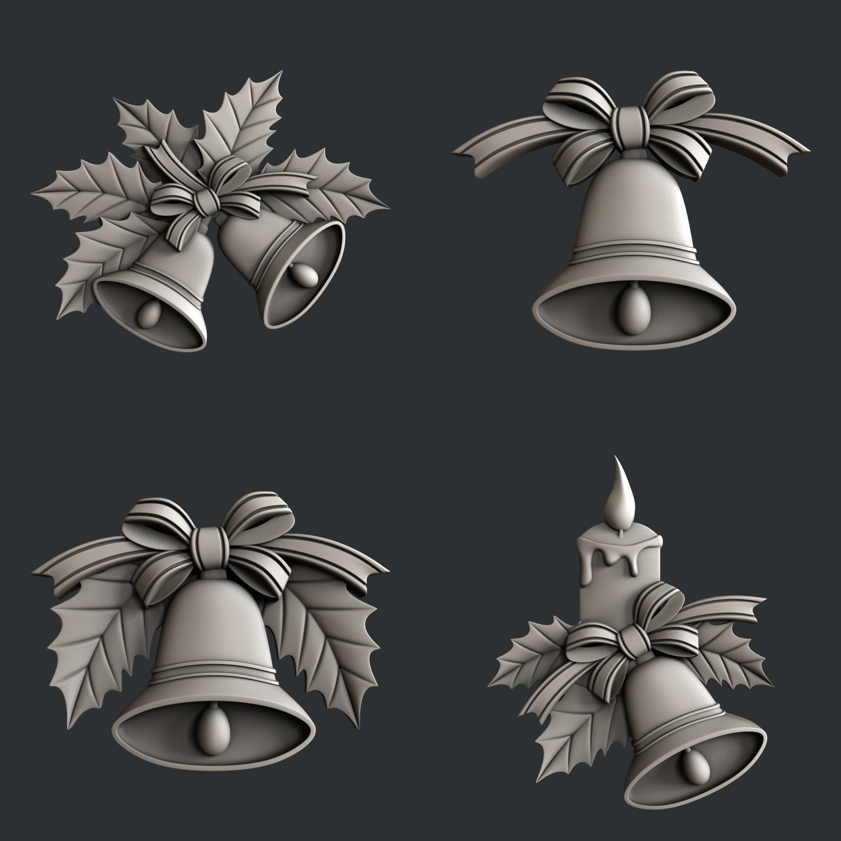 3d STL models for CNC router bell 3D model | CGTrader