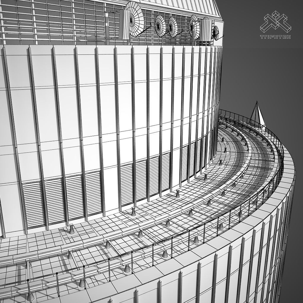 MesseTurm Skyscraper Detailed 3D model | CGTrader