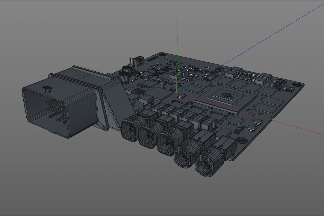 Nvidia drive px 2 xavier circuit board 3D model | CGTrader